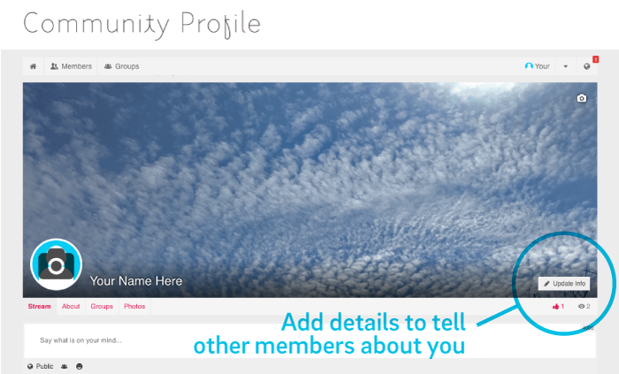 Set up your Community Profile - Cloud Appreciation Society