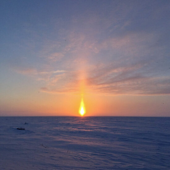 Sun pillar - Cloud Appreciation Society